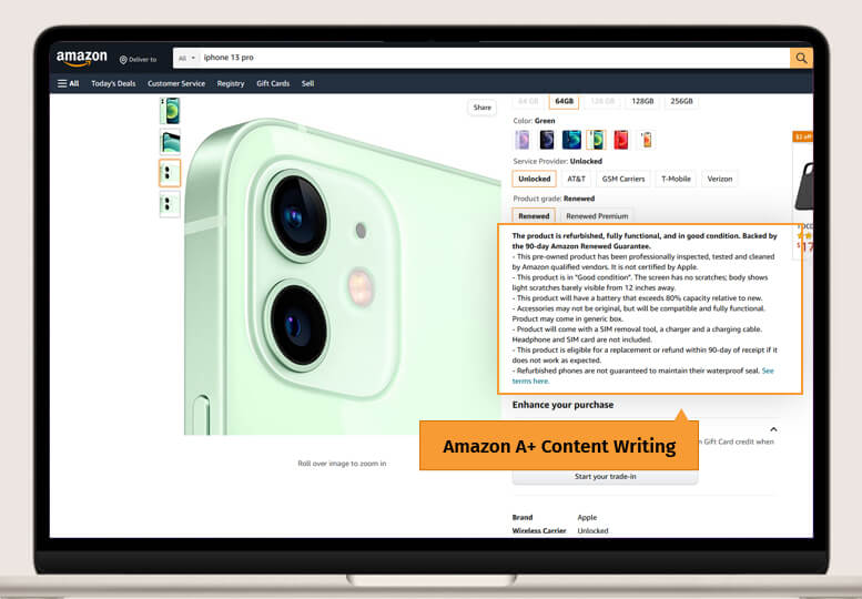 Amazon A+ Content Writing | Enhanced A+ Product Detail Pages